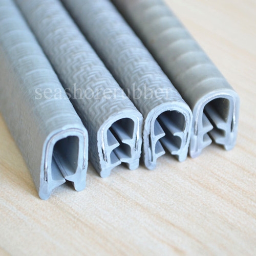 Gray PVC Edging Trim Profile - Seashore Rubber&Plastic Extrusion company